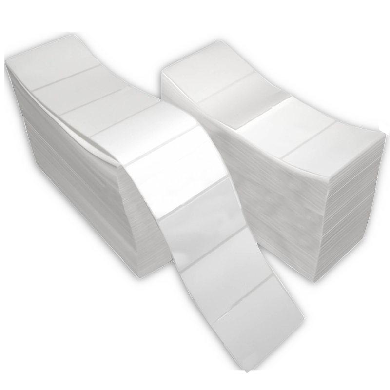 4" x 2" Thermal Transfer Fan-Fold Labels | Label Guru